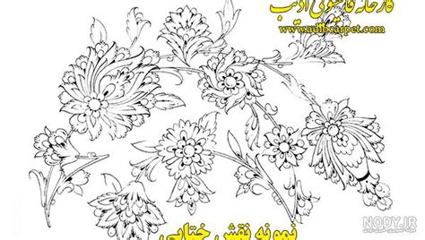 نقاشی گل ختایی عکس نودی