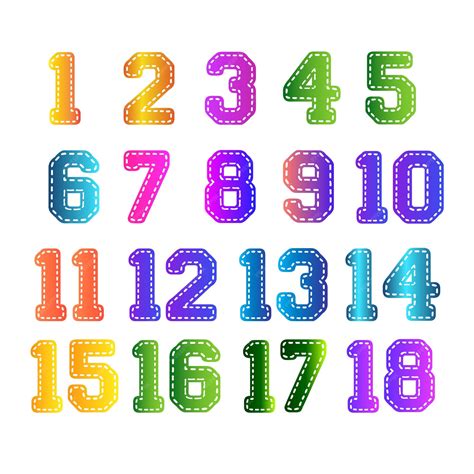 Premium Vector Gradient Number File