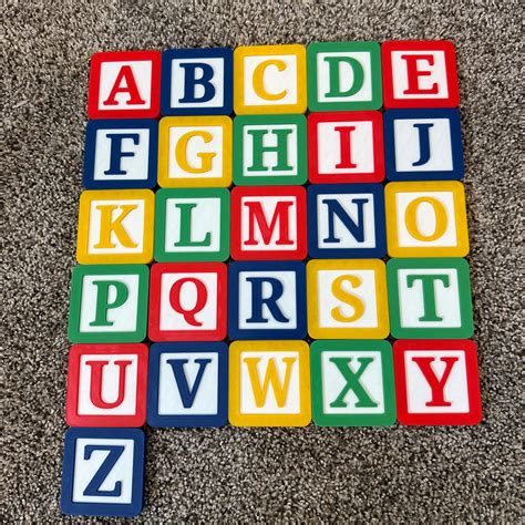Personalized Toy Story Inspired Alphabet Blocks 3d Printed Alphabet