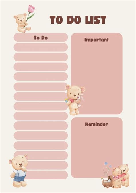 Page 10 Free Printable Cute Planner Templates To Edit Online Canva