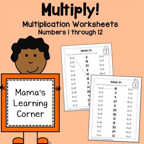 Multiplication Worksheets Numbers 1 Through 12 Mamas Learning Corner