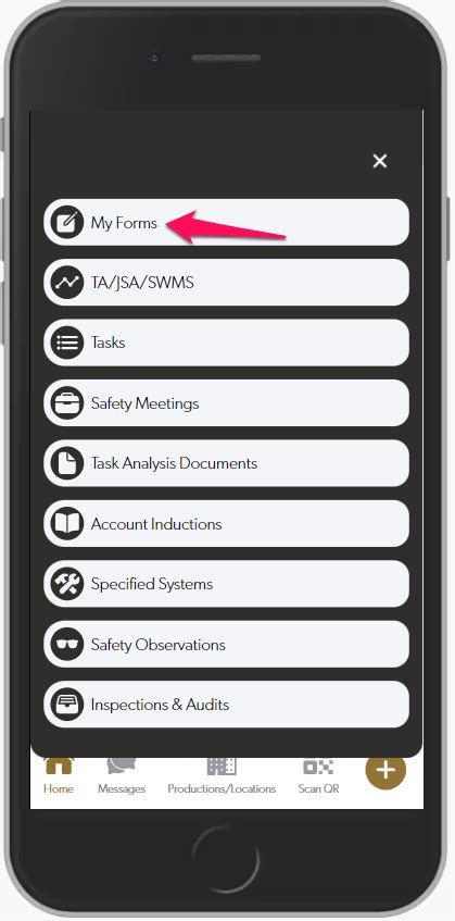 completing approved work from a form mobile app setconnect help center