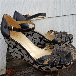 Coach Shoes Coach Signature Wedges Gorgeous Poshmark