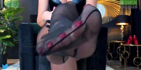 Feet Goddess Black Nylon Teaing Tnaflix
