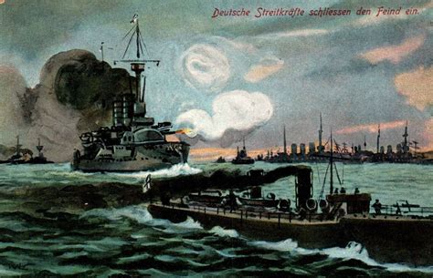 Wwi German Imperial Navy Cruiser German Forces Surround The Enemy