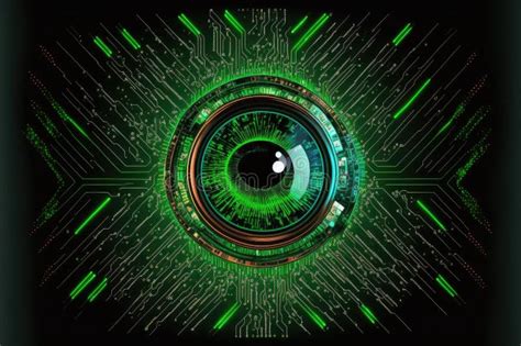 Abstract Technology Computer Art In Eyesight From Circuit Board Ship