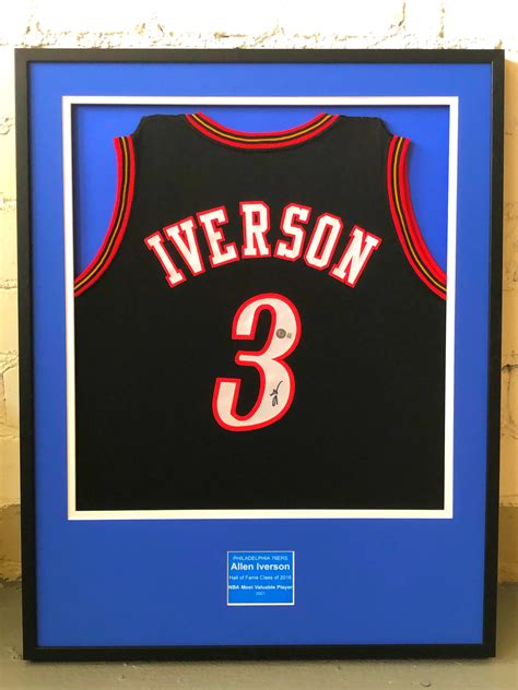Allen Iverson Nba Basketball Jersey Display Charitystars