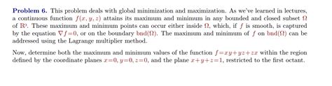 Solved Problem 6 This Problem Deals With Global