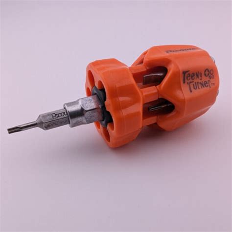 Picquick Teeny Turner Screwdriver Orange Tech Writer Edc
