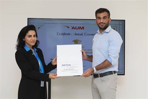 Certificate Awards Ceremony For Ncda Fcd Training Program For Faculty