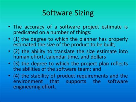 Software Engineering 9 Software Cost Estimation Pptx