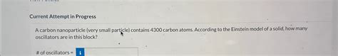 solved current attempt in progressa carbon nanoparticle