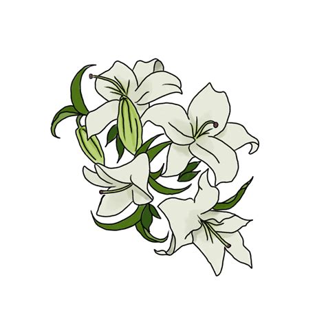 ユリのイラスト｜02｜フリー素材 Greenstock40