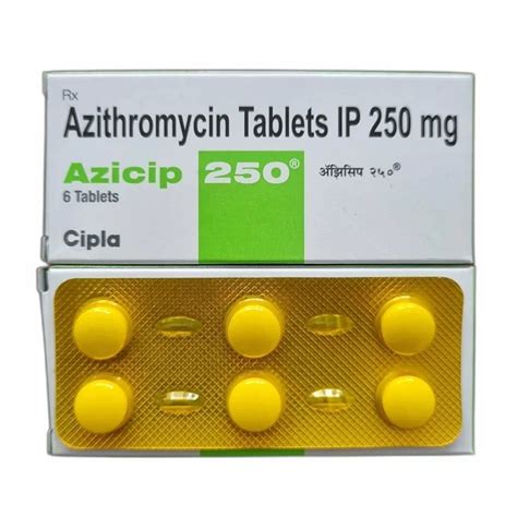 Azicip 250mg Azithromycin Tablets At Rs 115box In New Delhi Id