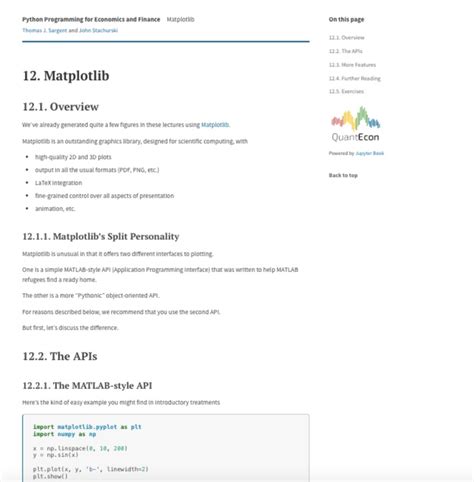 Matplotlib Its A Page Python Programming For Economics And Finance