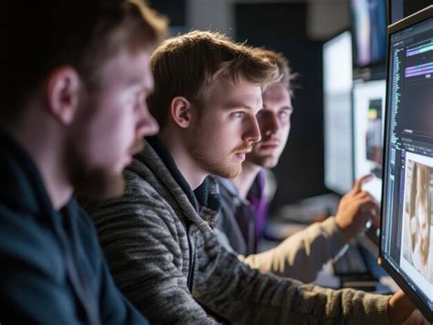 Ict Team Collaborating On Software Development Projects Premium Ai