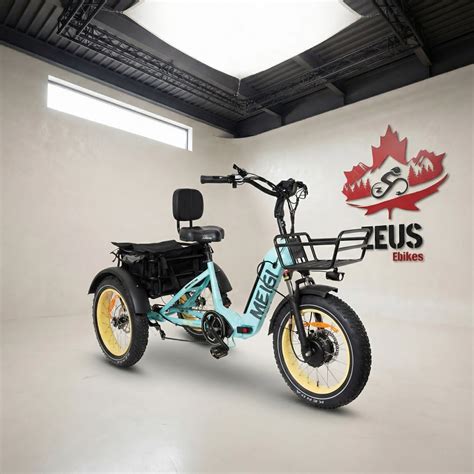 Meigi Silverado Fat Tire Folding Electric Trike Zeus Ebikes Canada