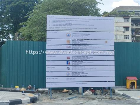 Signboard Project Signboard Construction Project Sign Klang Selangor