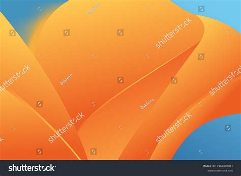 Desktop Background Featuring Colorful Orange Abstract Stock Vector