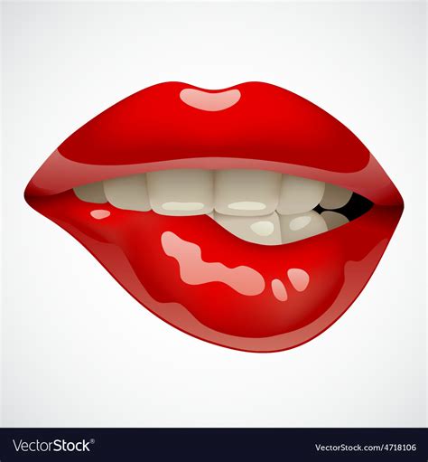 Red Lips Royalty Free Vector Image Vectorstock
