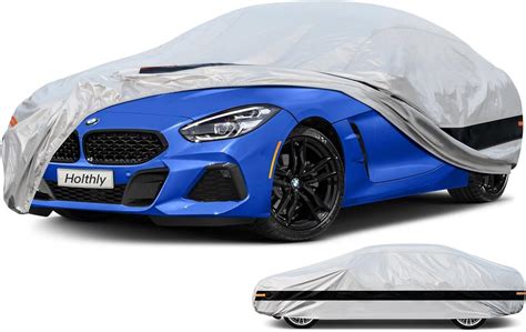Holthly 10 Layer Car Cover Waterproof All Weather For Coupe