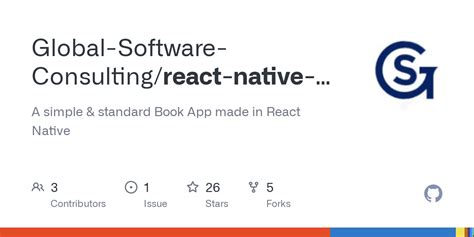GitHub Global Software Consulting React Native Book App Starter A Simple Standard Book App