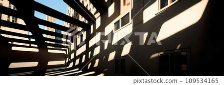 Abstract Architectural Shadows In An Urban Stock Illustration