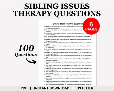 Sibling Issues Therapy Questions Sibling Conflicts Sibling Rivalry