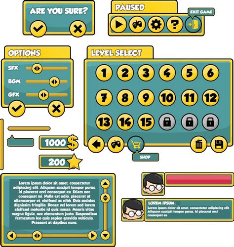 Website Menu Interface Vector Art Icons And Graphics For Free Download