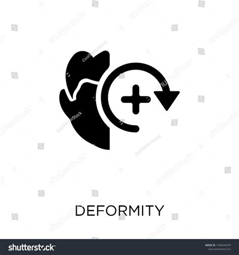 Deformity Icon Deformity Symbol Design Artificial Stock Vector Royalty