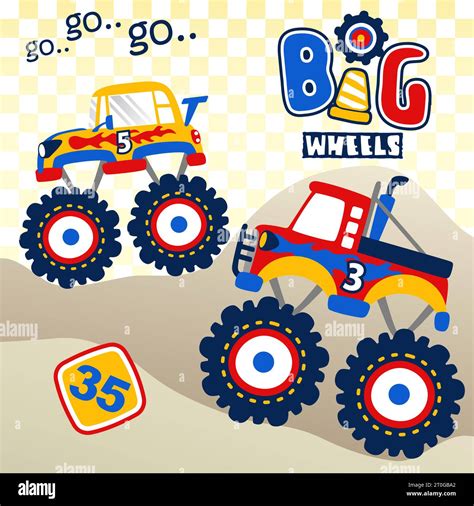 Cartoon Monster Truck Race