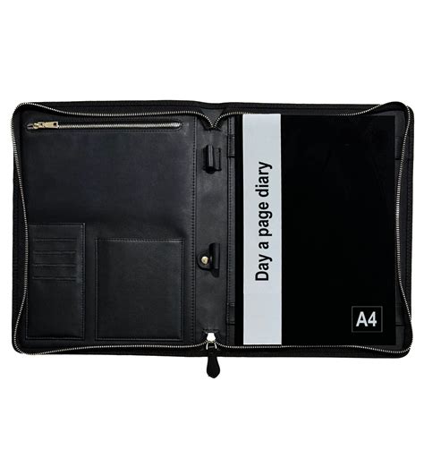 A4 Vegan Leather Compendium Extra Large Storage Alexa Lane