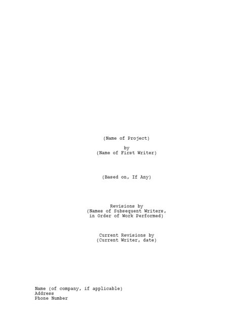 Sample Script Pdf Violence