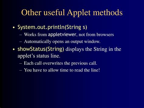 ppt applets powerpoint presentation free download id 502500