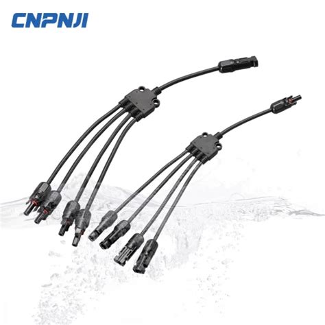 Cnpnji Pv Panel Cable Wire Connectors Adapter Y Branch Solar Connector