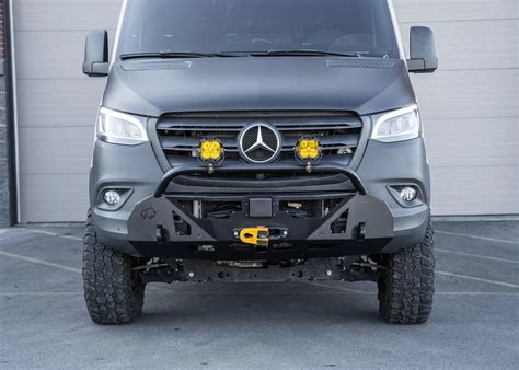 Roambuilt Low Pro Front Bumper For 2019 2024 Mercedes Sprinter Van Main Line Overland