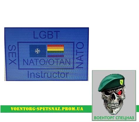 Шеврон патч ЛГБТ НАТО Sex Instructor Morale Patch сделаем любой