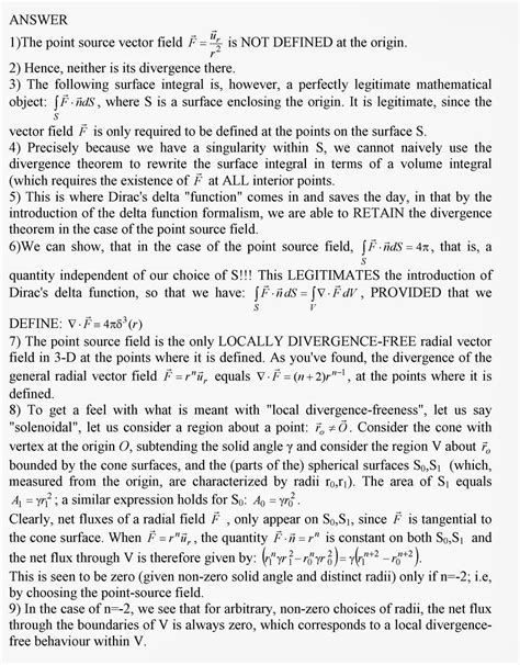 Weblog On Physics Divergence Of A Radial Vector Field