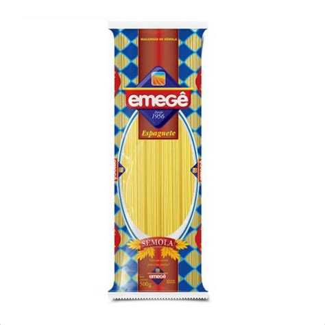 Macarrao Emege Espaguete Semola 500g Pérola Online