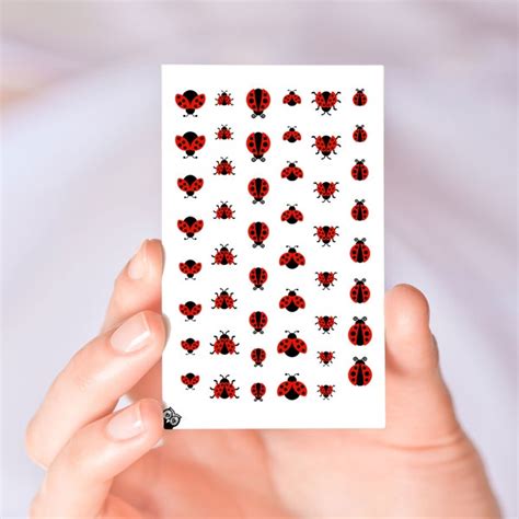 Bug Nail Decals Etsy