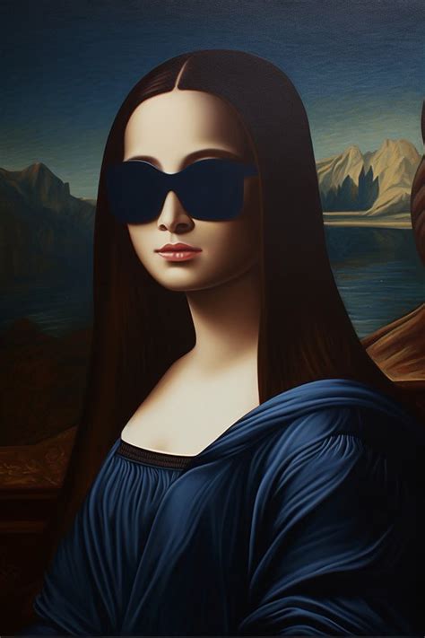 Poster Mona Lisa Leonardo Da Vinci Geïnspireerd Moderne Kunst