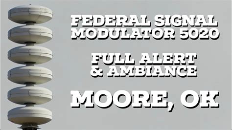 Federal Signal Modulator 5020 Full Alert And Ambiance Moore Oklahoma