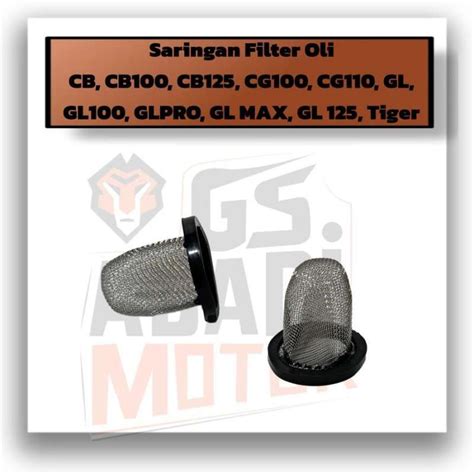 Jual Saringan Filter Oli Cb Cb100 Cb125 Cg100 Cg110 Gl Gl100