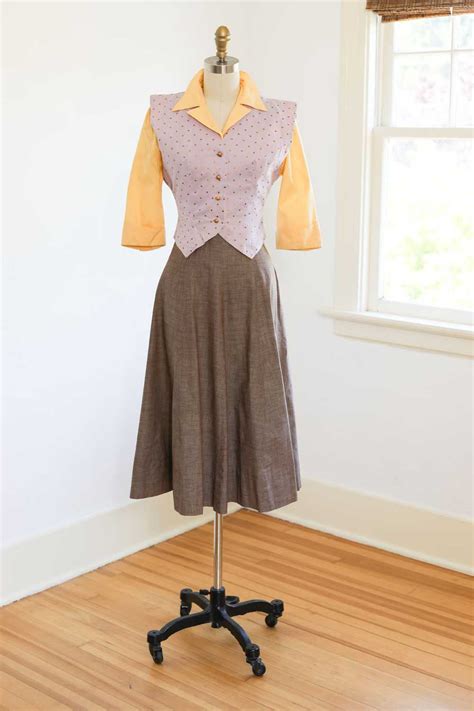 Vintage 1940s Dress Incredible Doris Dodson Set L… Gem