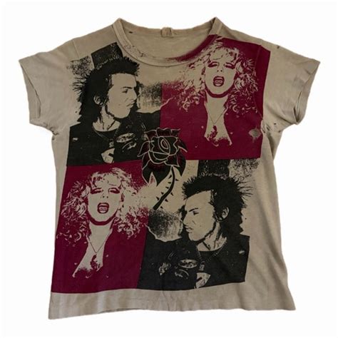 Vintage 70s Sid Vicious And Nancy Fifth Column Sex Pistols Punk T Shirt
