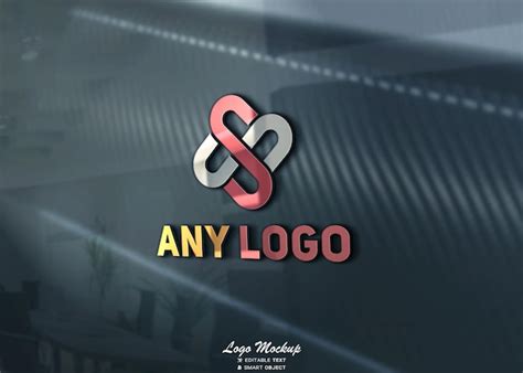 Premium Psd Stylish Logo Mockup