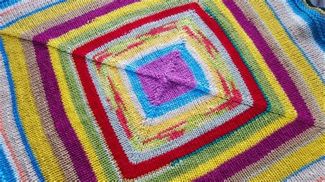 МК плед из центра начало вязания из центра Youtube