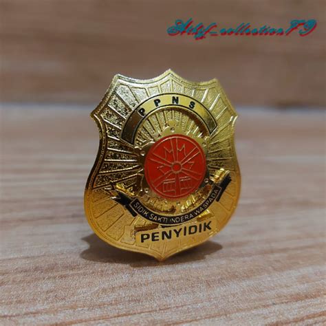 Jual Pin Ppns Penyidik Kuningan Magnet Pin Ppns Kuningan Akrilik Shopee Indonesia