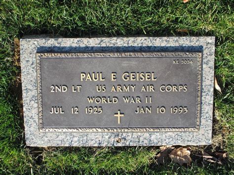 Paul E Geisel 1925 1993 Find A Grave Memorial