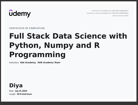 Diya Singh On Linkedin Datascience Machinelearning Python Udemy